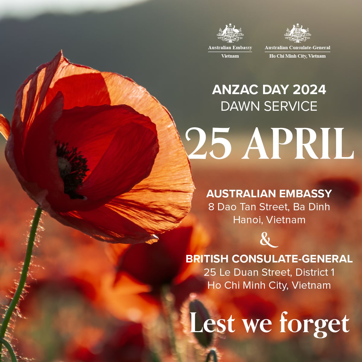 ANZAC Day Dawn Service 2024